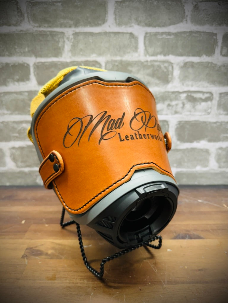 Firefighter SCBA Leather Mask Cover for MSA G-1 Mask (Personalized ...
