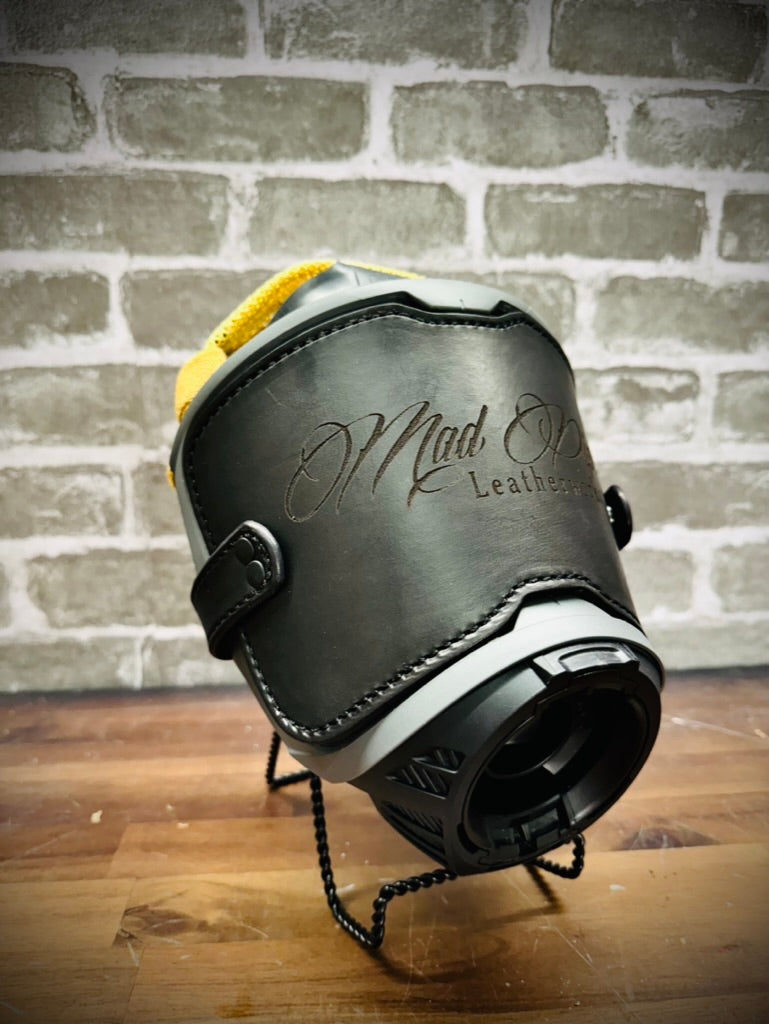 Firefighter SCBA Leather Mask Cover for MSA G-1 Mask (Personalized ...