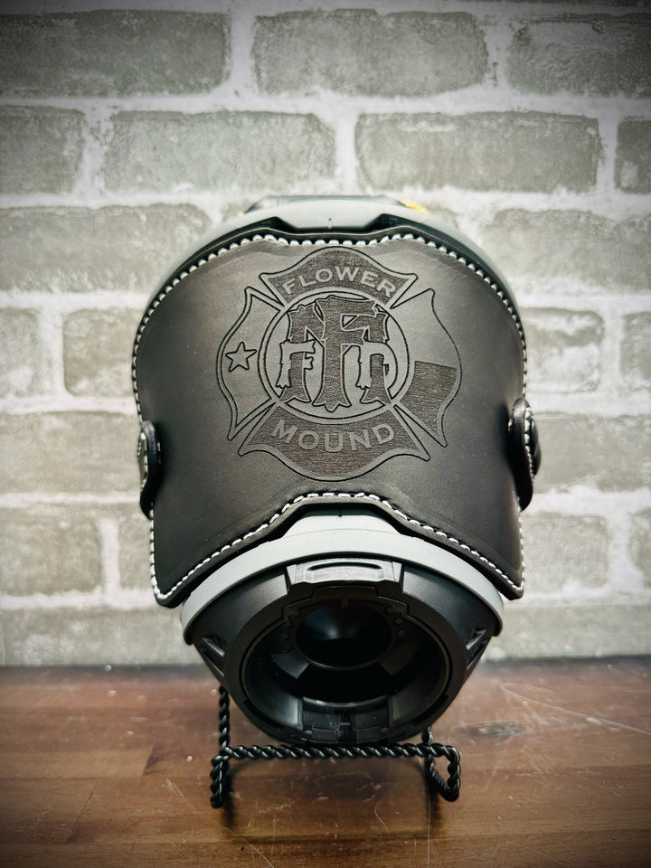 Firefighter SCBA Leather Mask Cover for MSA G-1 Mask (Personalized ...