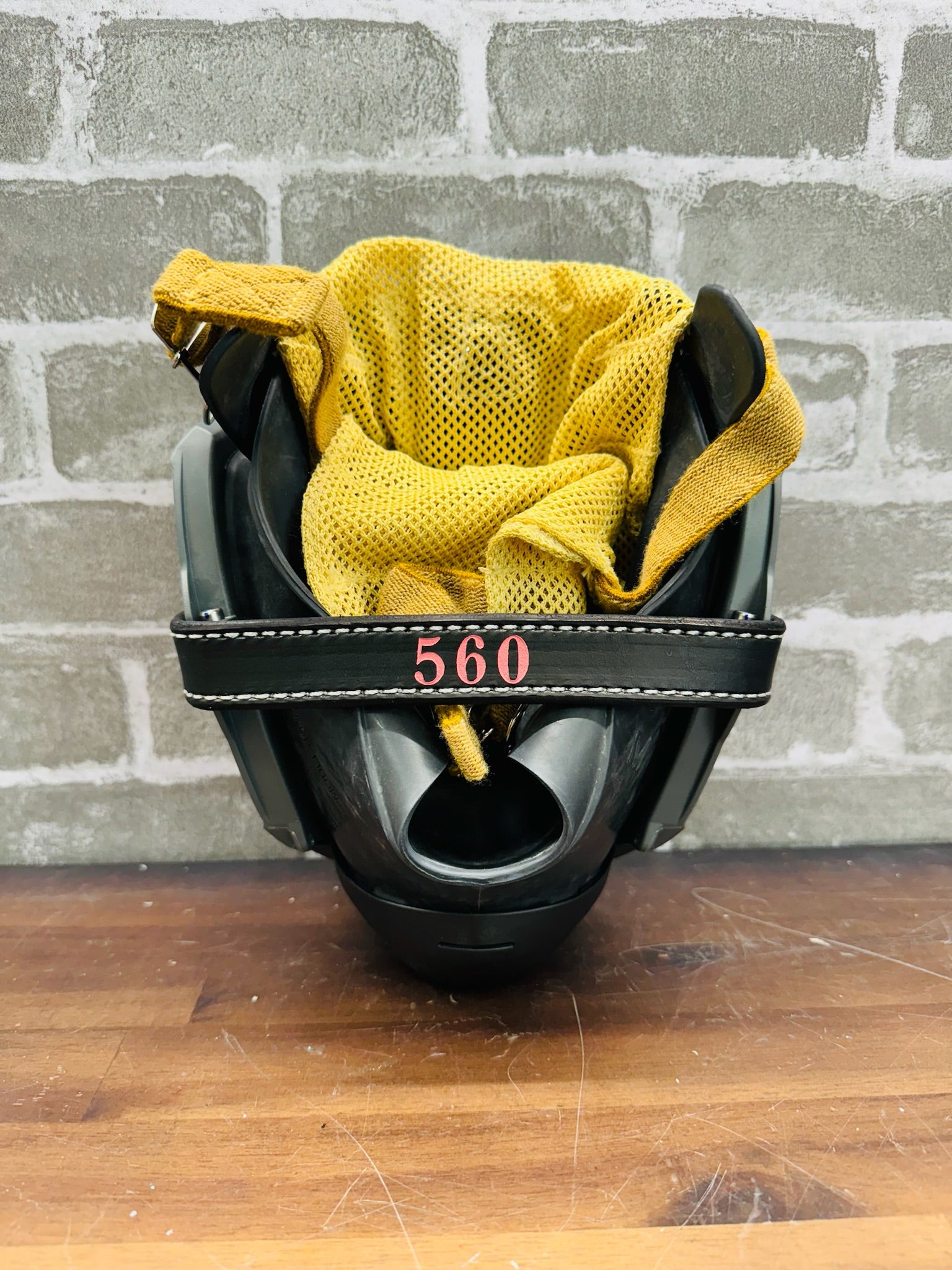 Firefighter SCBA Leather Mask Cover for MSA G-1 Mask (Personalized ...